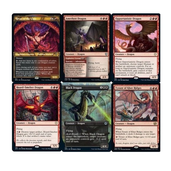 Magic: The Gathering | Other | Mtg Commander Dragon Deck Edh Deck Rivaz ...